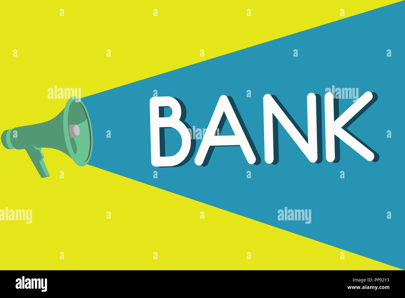 Handwriting text Bank. Concept meaning An organization where people and ...