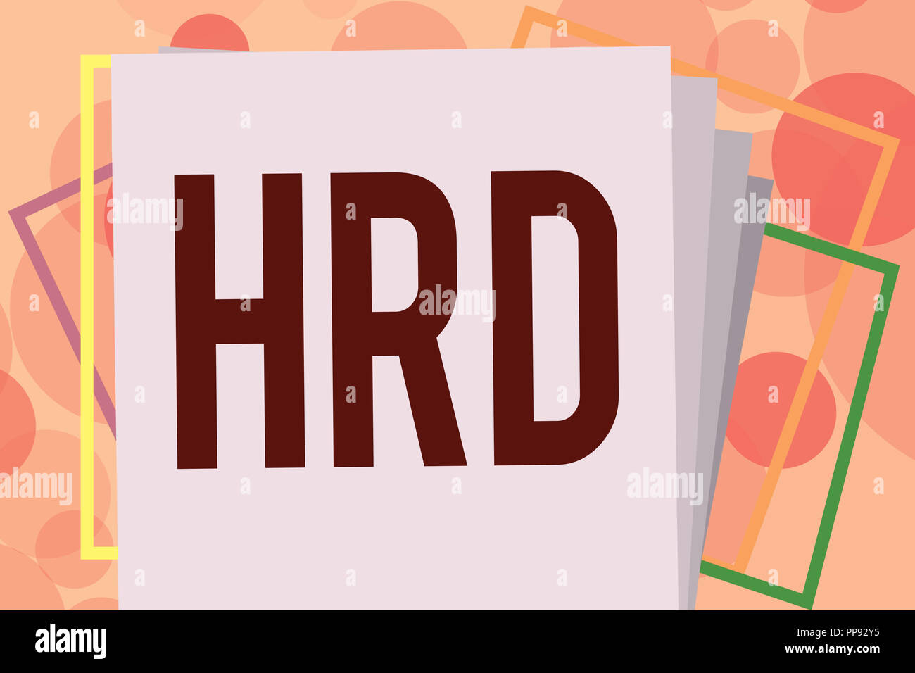 Text sign showing Hrd. Conceptual photo Framework in building and ...