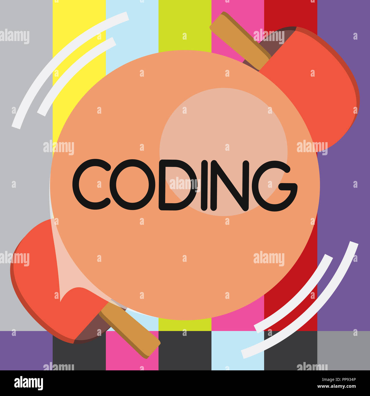 Word writing text Coding. Business concept for assigning code to ...