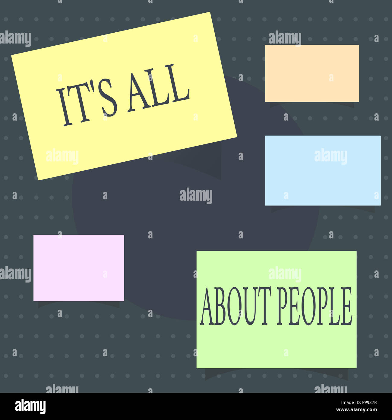 Text sign showing It s is All About People. Conceptual photo Public ...