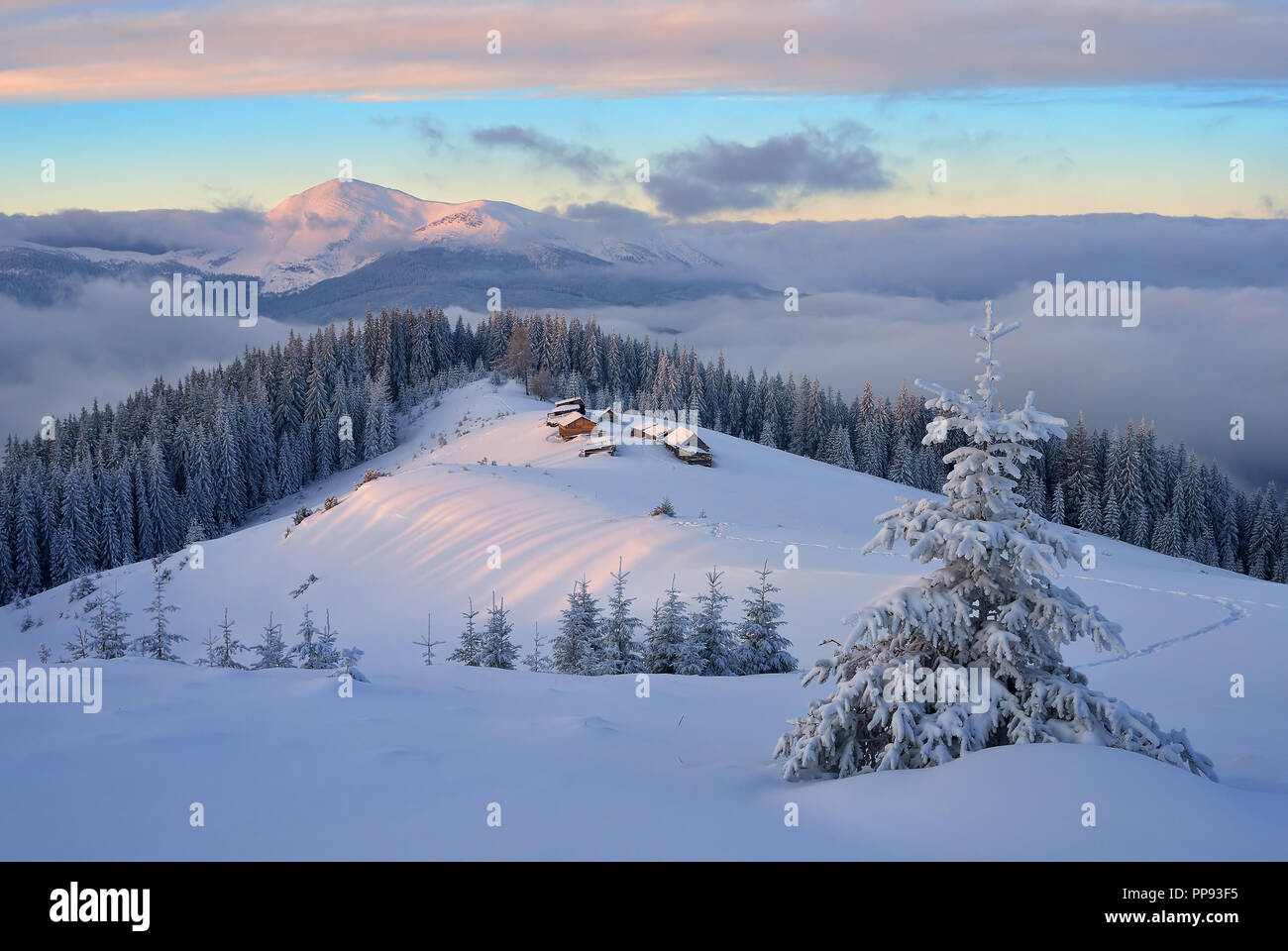 New year christmas landscape hi-res stock photography and images - Alamy