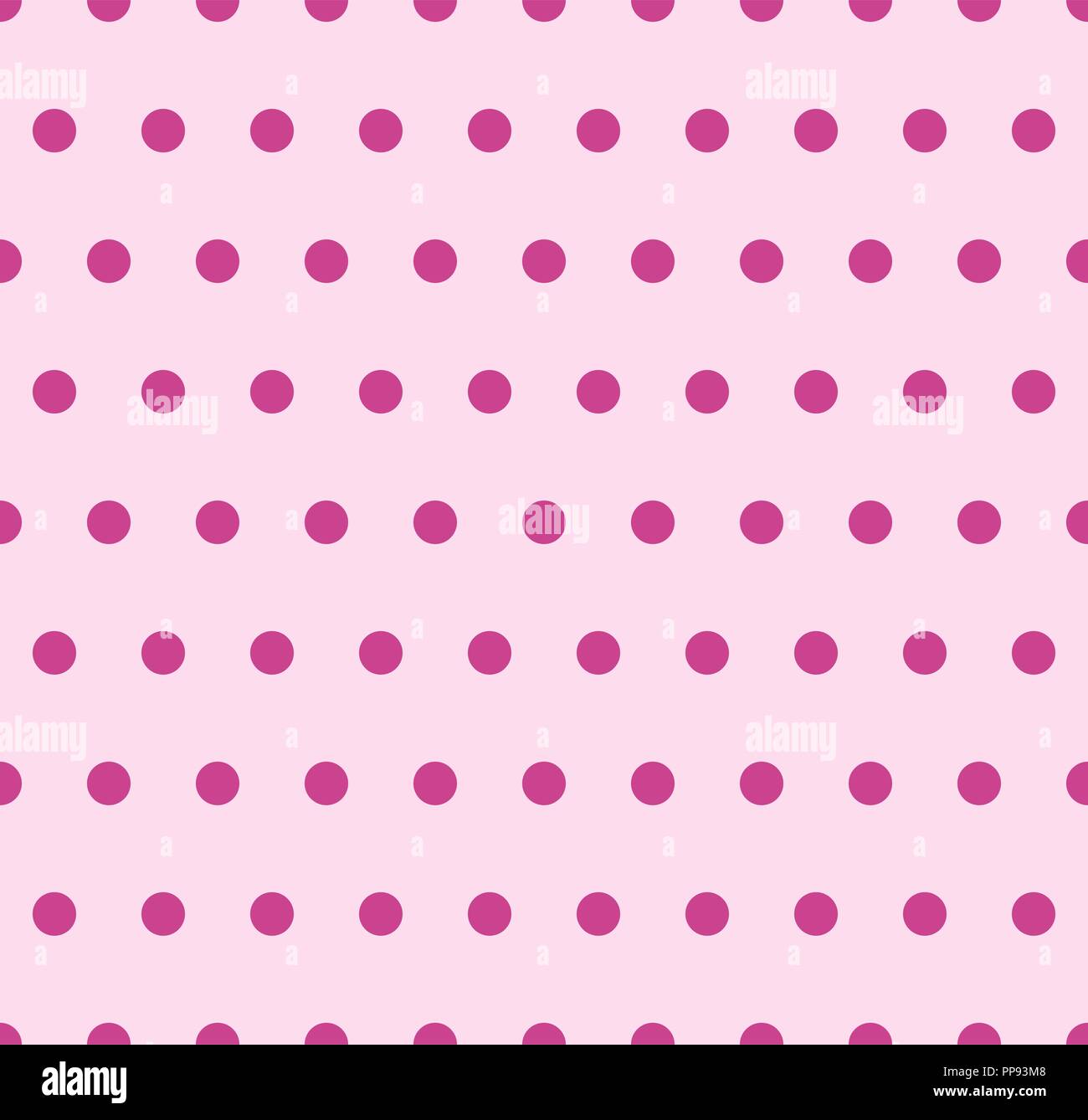 Seamless pink polka dots background - modern vector ornament design ...