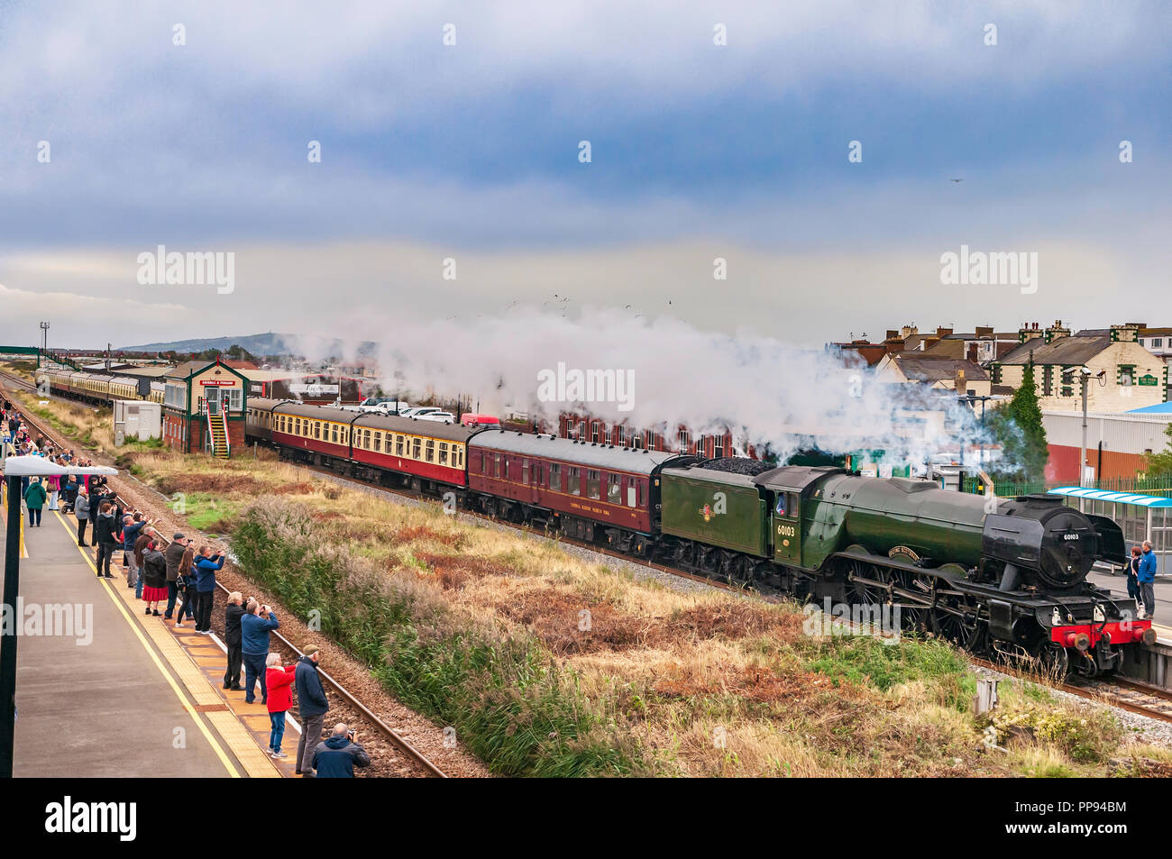 Flying Scotsman steam train Yns Mon Express Abergele and Pensarn ...