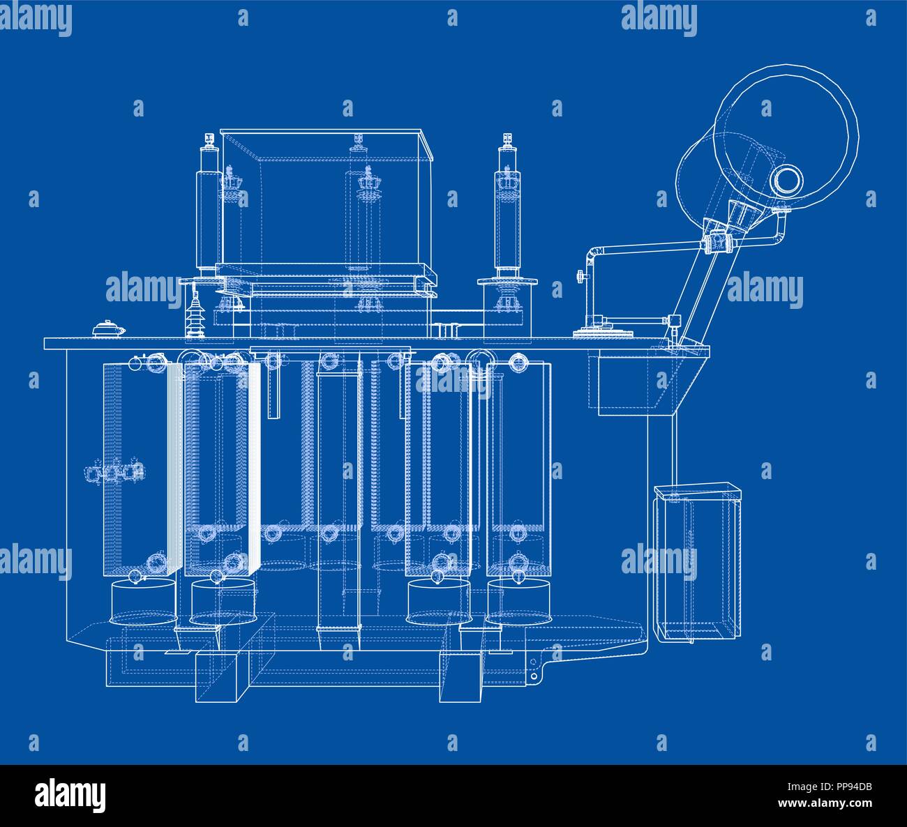 High-voltage transformer concept Stock Vector Image & Art - Alamy