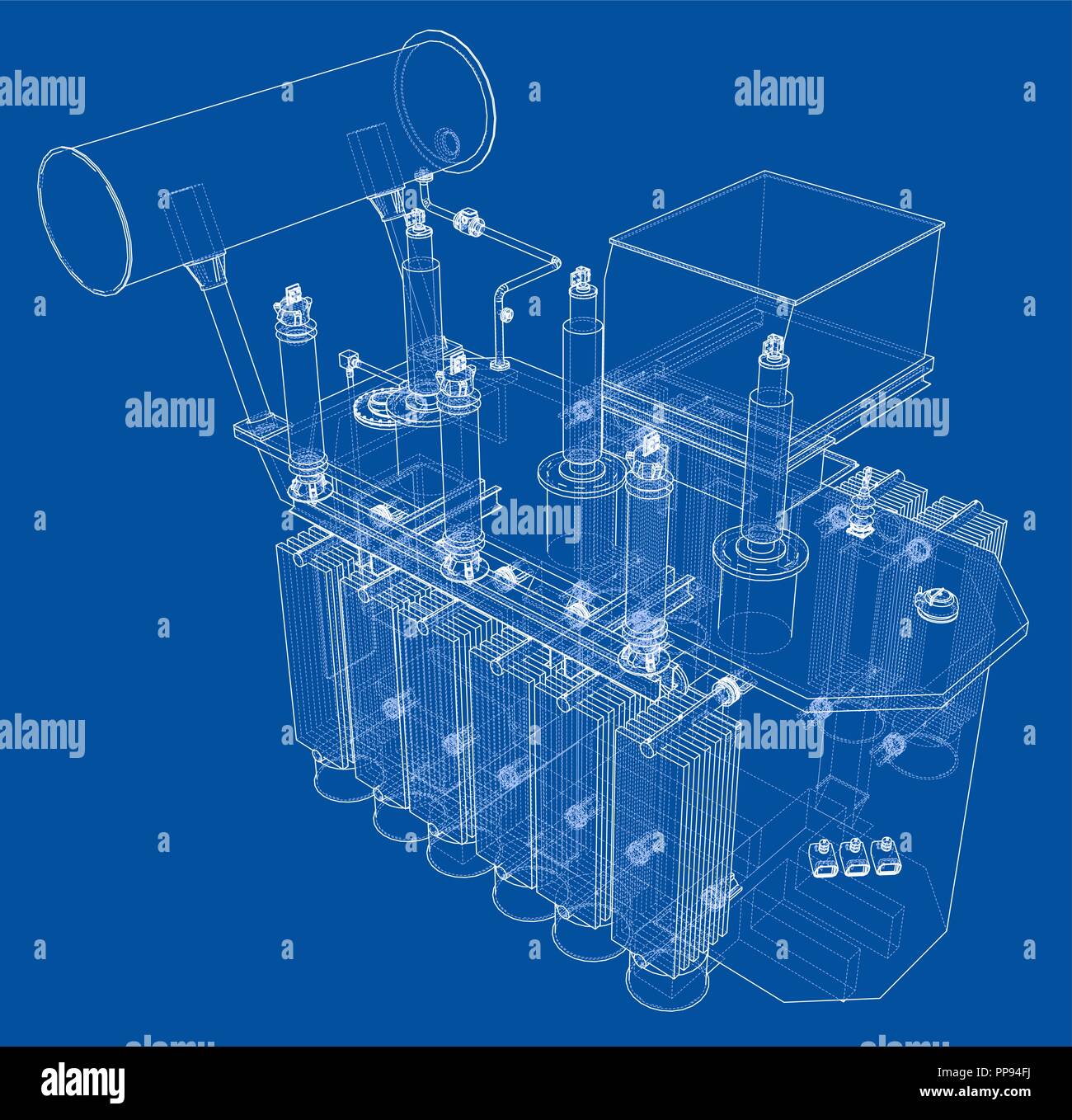 High-voltage transformer concept Stock Vector Image & Art - Alamy