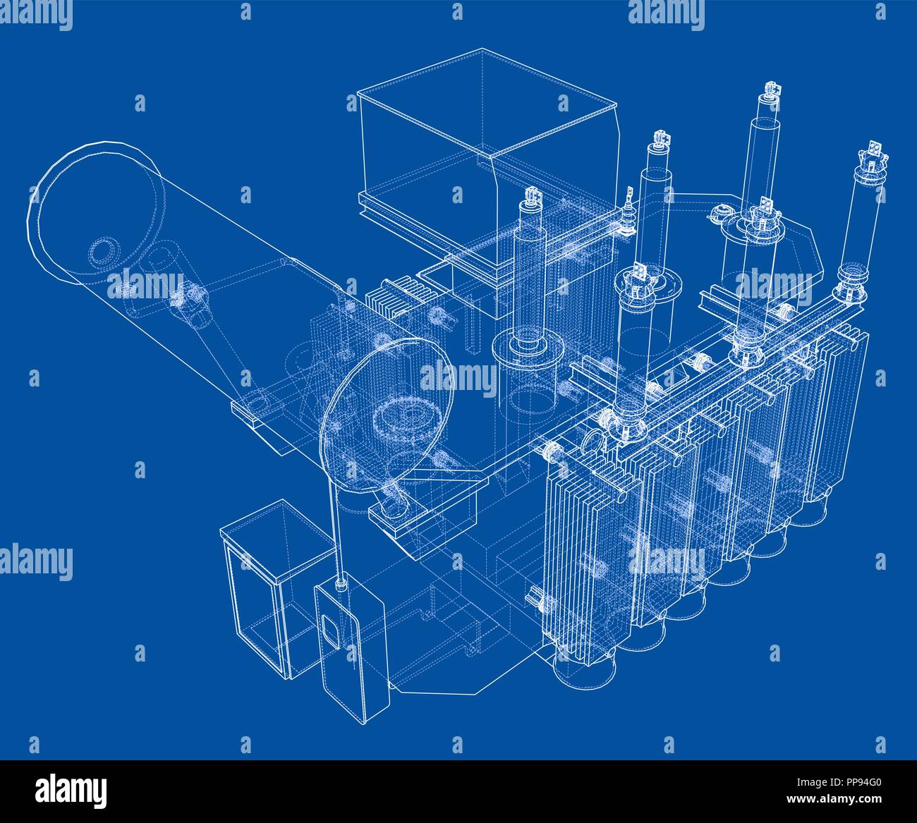 High-voltage transformer concept Stock Vector Image & Art - Alamy