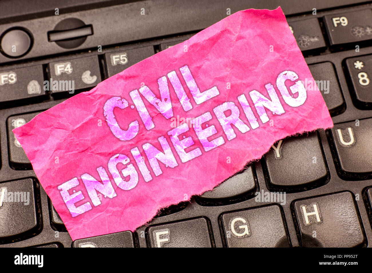 Writing note showing Civil Engineering. Business photo showcasing ...