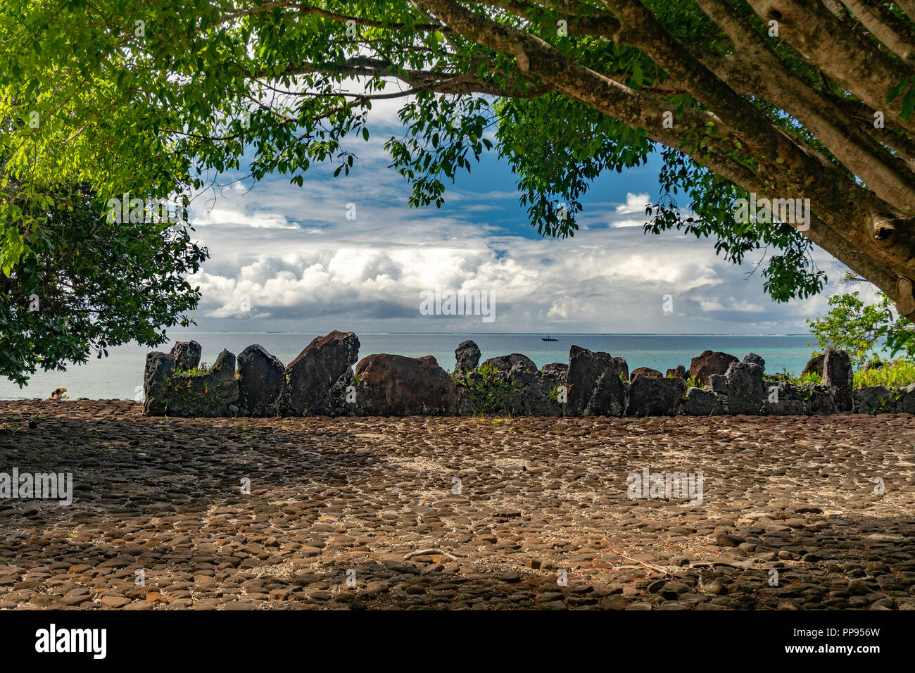 Taputapuatea Marae of Raiatea French polynesia the most important ...
