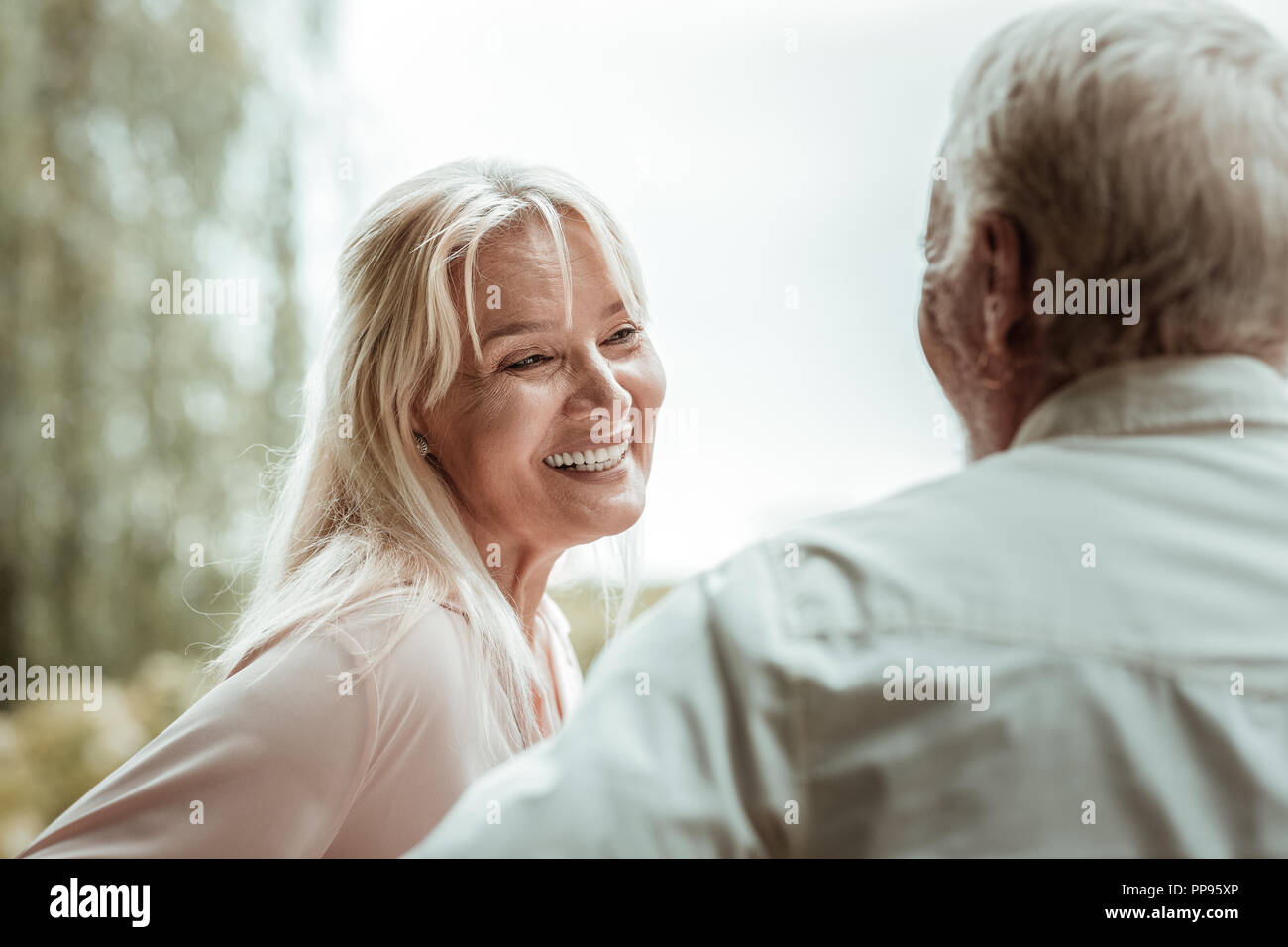 Being kind to elderly hi-res stock photography and images - Alamy