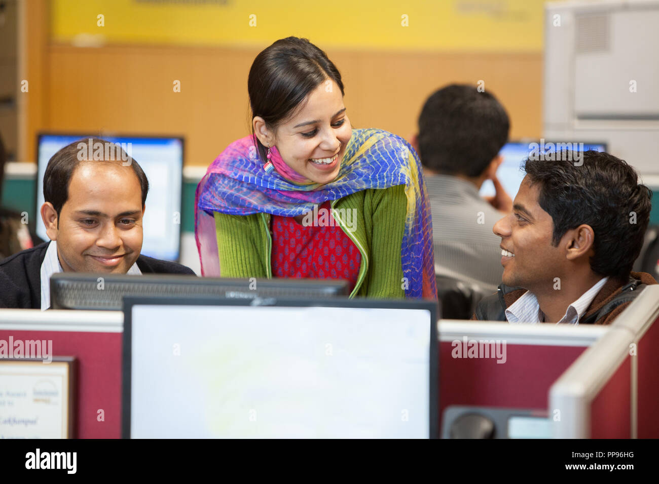 Asian office staff Dehi Stock Photo - Alamy