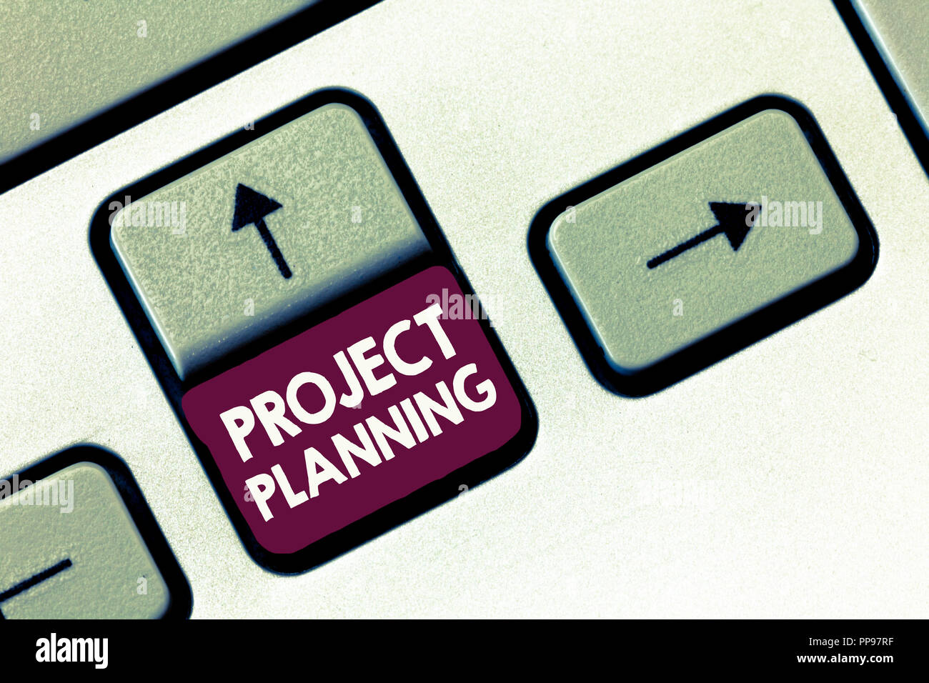 Conceptual hand writing showing Project Planning. Business photo text ...