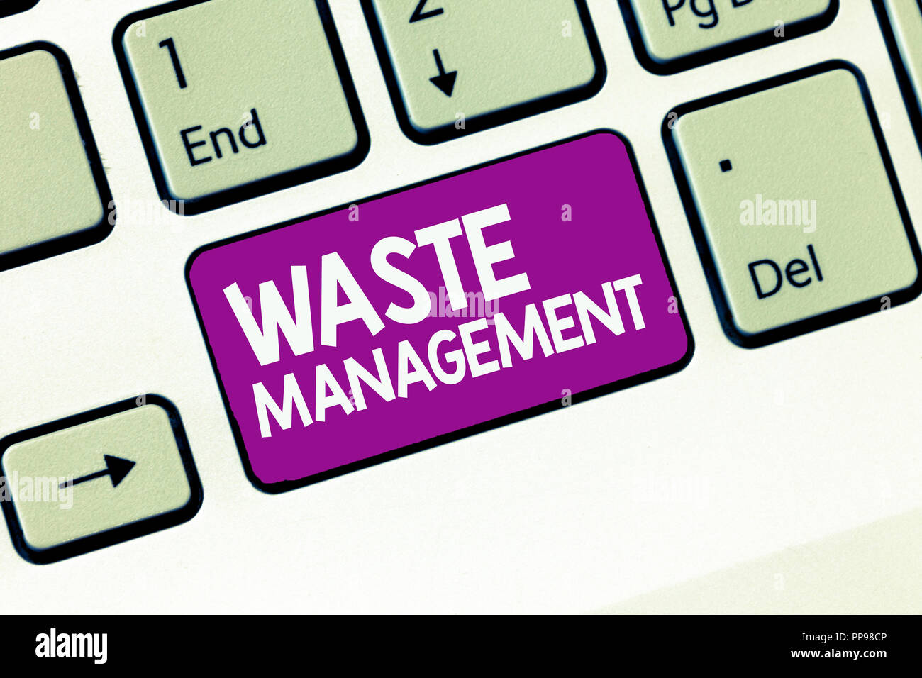 Handwriting text writing Waste Management. Concept meaning actions ...