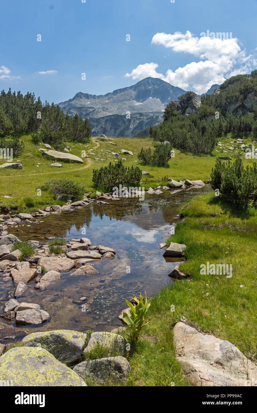 Amazing Landscape with Banderishki Chukar Peak and Mountain River ...