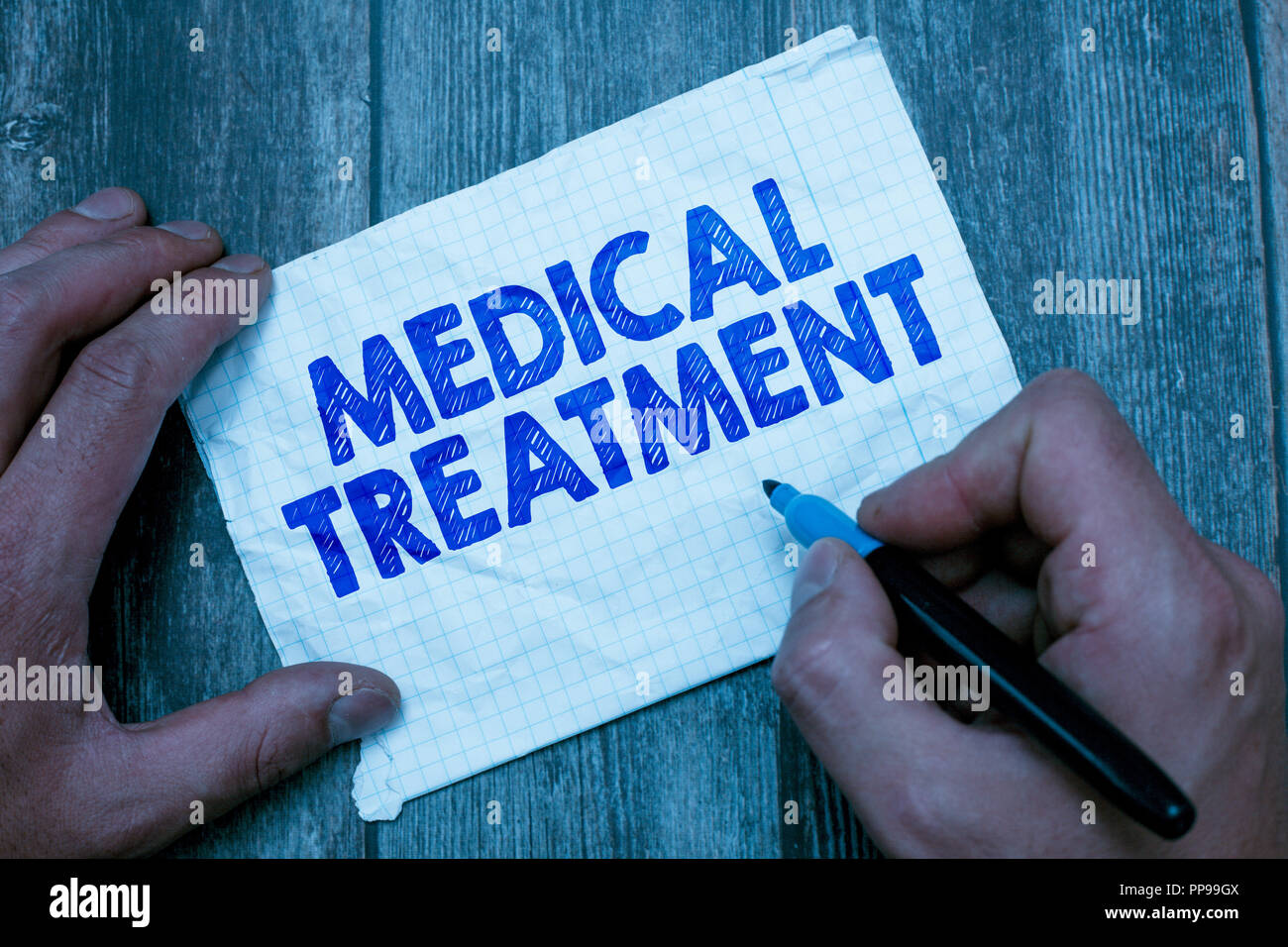 Text sign showing Medical Treatment. Conceptual photo Management and ...