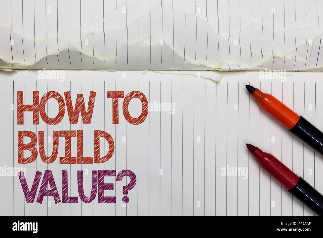 Text sign showing How To Build Value question. Conceptual photo Ways ...