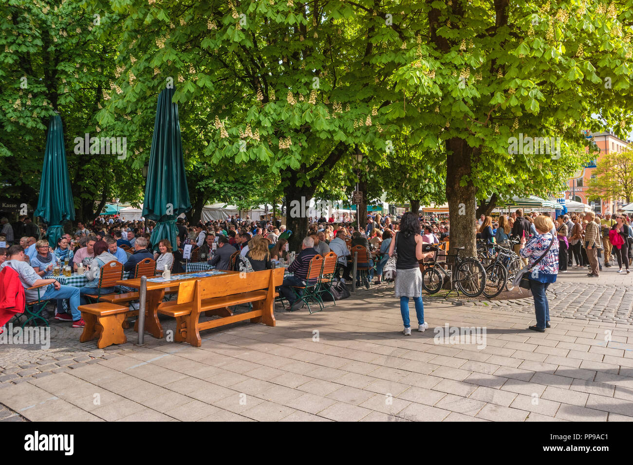 Munich, GERMANY - MAY 13, 2017: Munich Germany, food hall at Victuals ...