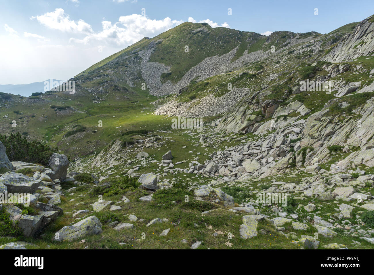 Landscape near Yalovarnika peak, Pirin Mountain, Bulgaria Stock Photo ...