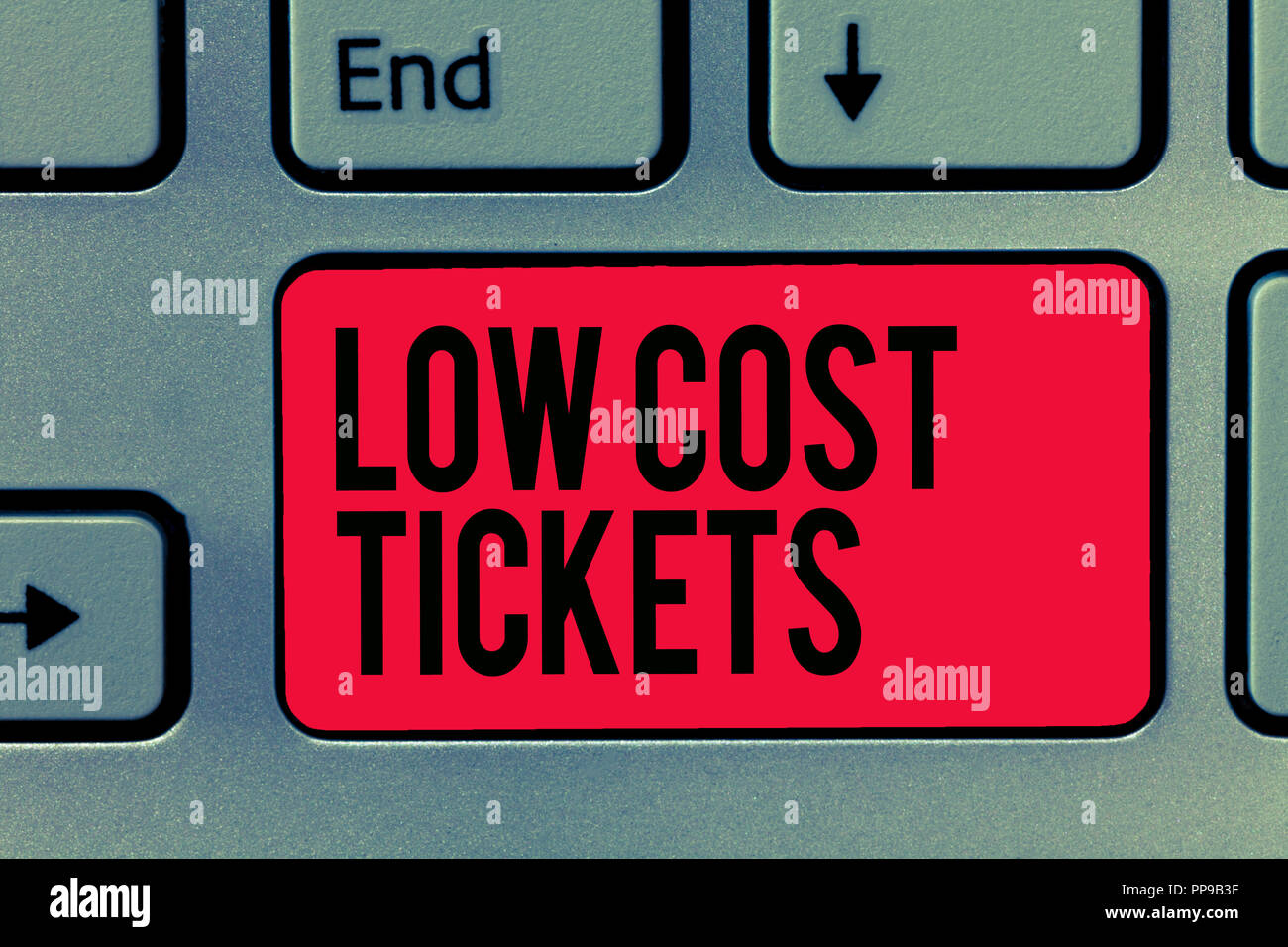 Text sign showing Low Cost Tickets. Conceptual photo small paper bought ...