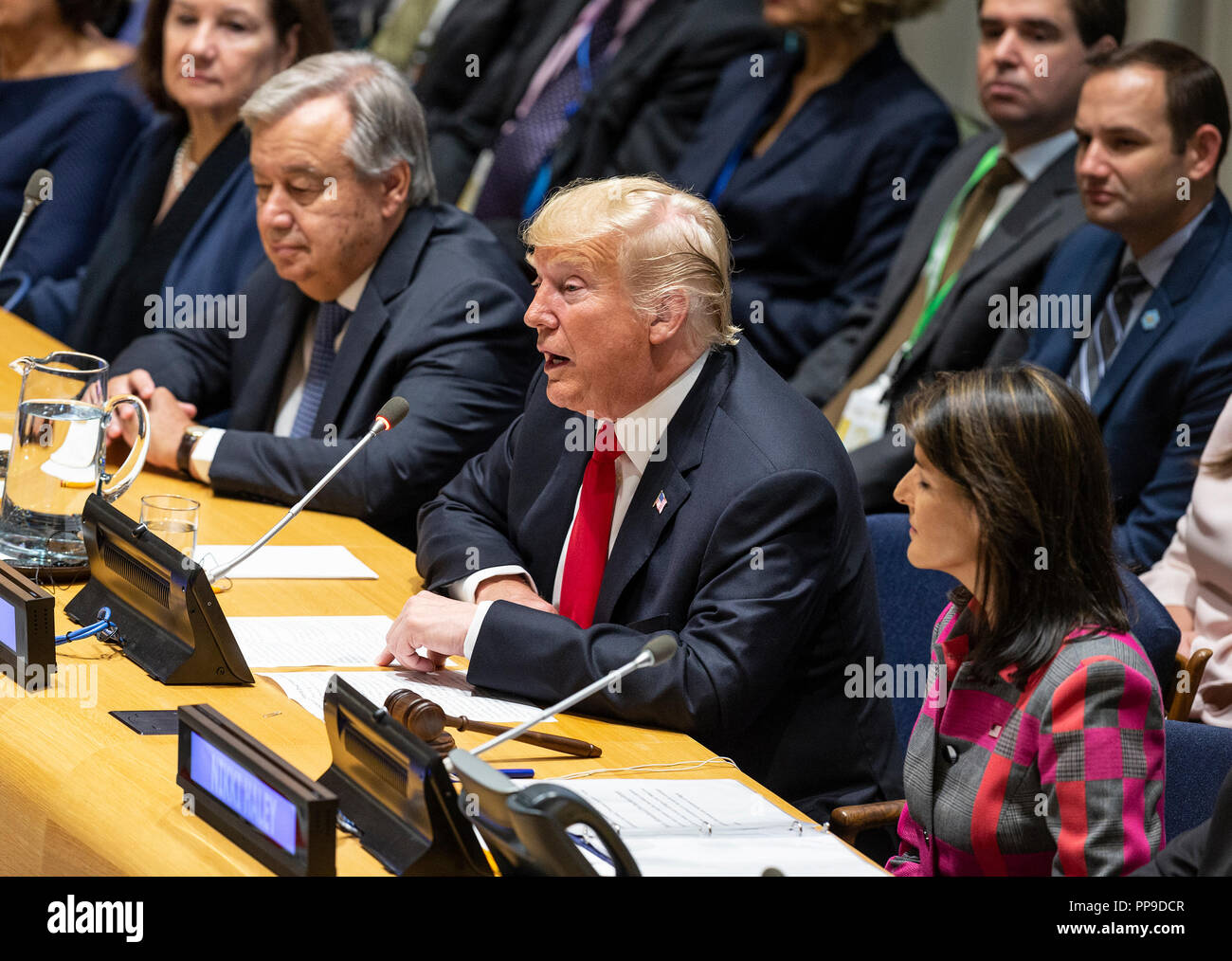 US President Donald Trump speaks at UN General Assembly high level ...