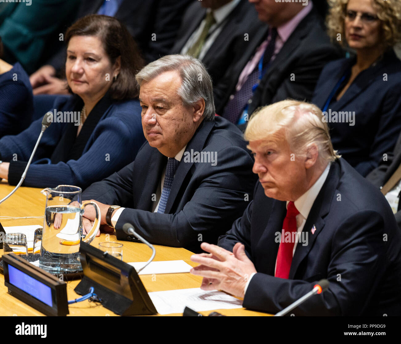 Secretary-General Antonio Guterres, US President Donald Trump attend UN ...