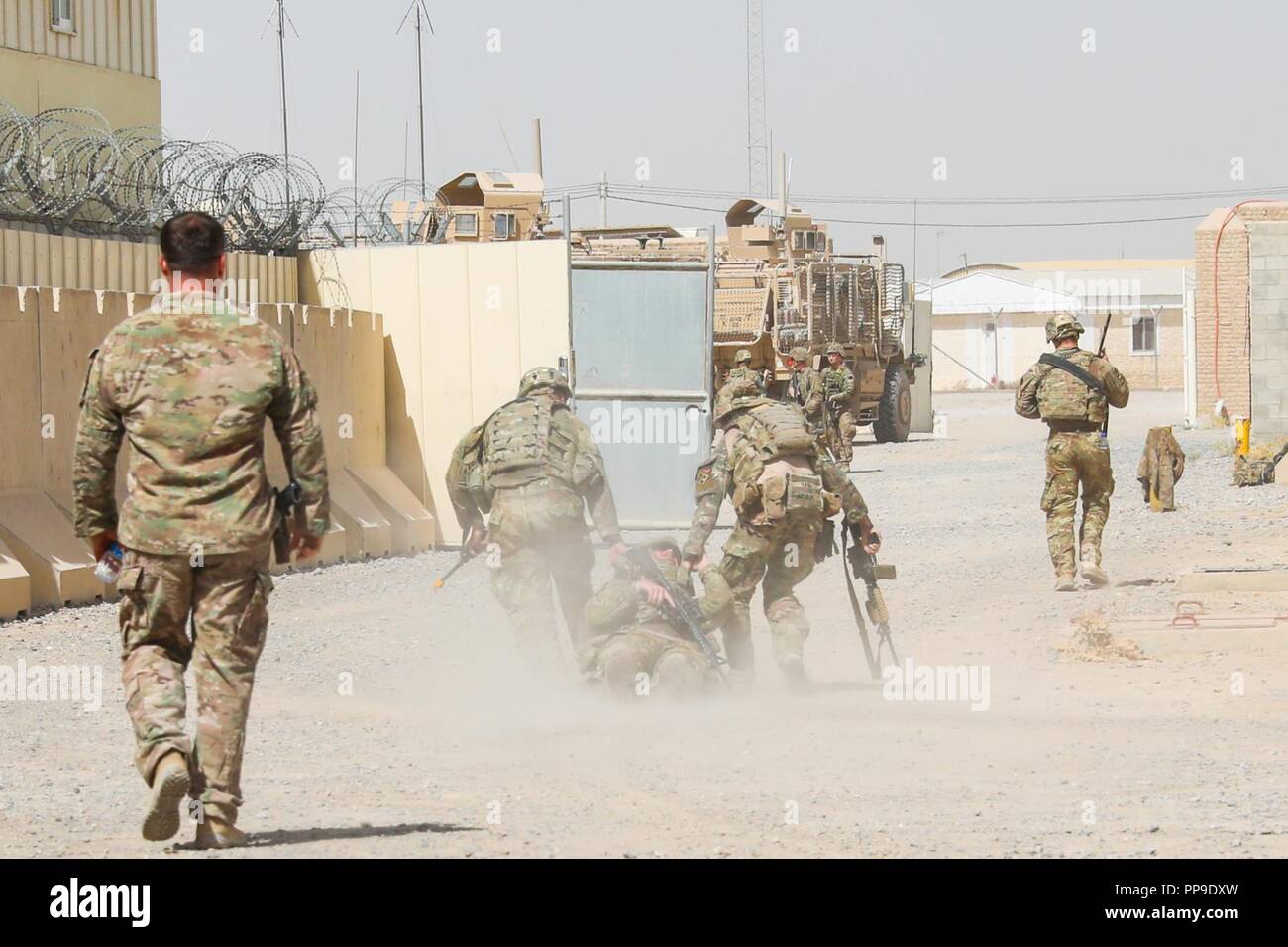 KANDAHAR AIRFIELD, Afghanistan (August 16, 2018) -- U.S. Army Soldiers ...