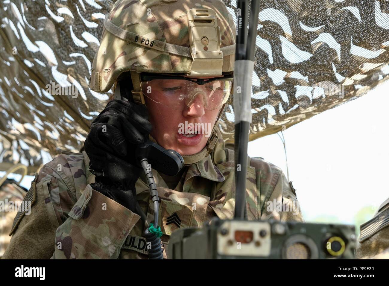 Sgt. Rachel Maulding, a motor transport operator assigned to 32nd ...