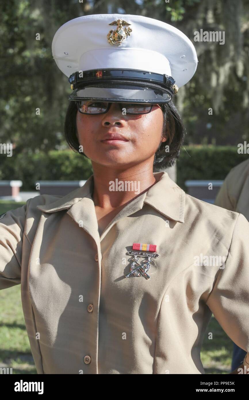 U.S. Marine Corps Pfc. Sharidon Mafnas is the honor graduate for ...