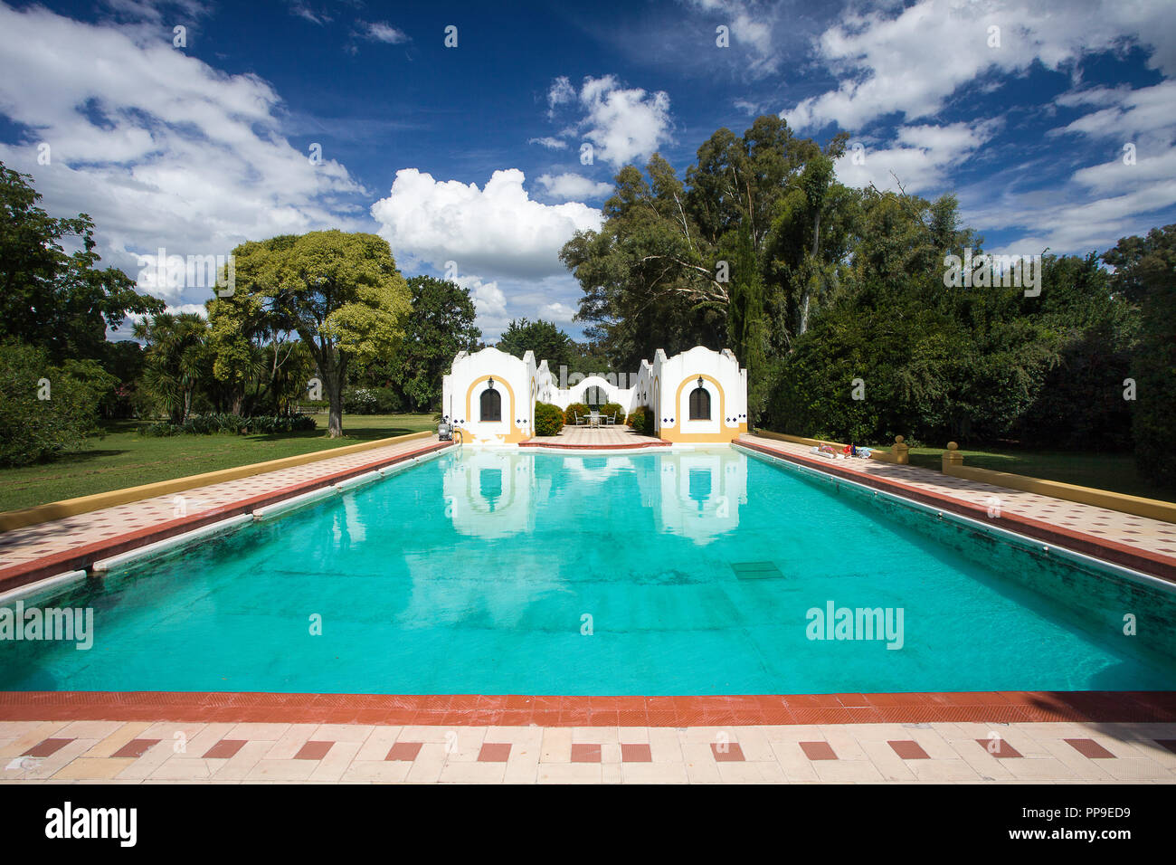 Beautiful private swimming pool photographed in Argentina Stock Photo ...