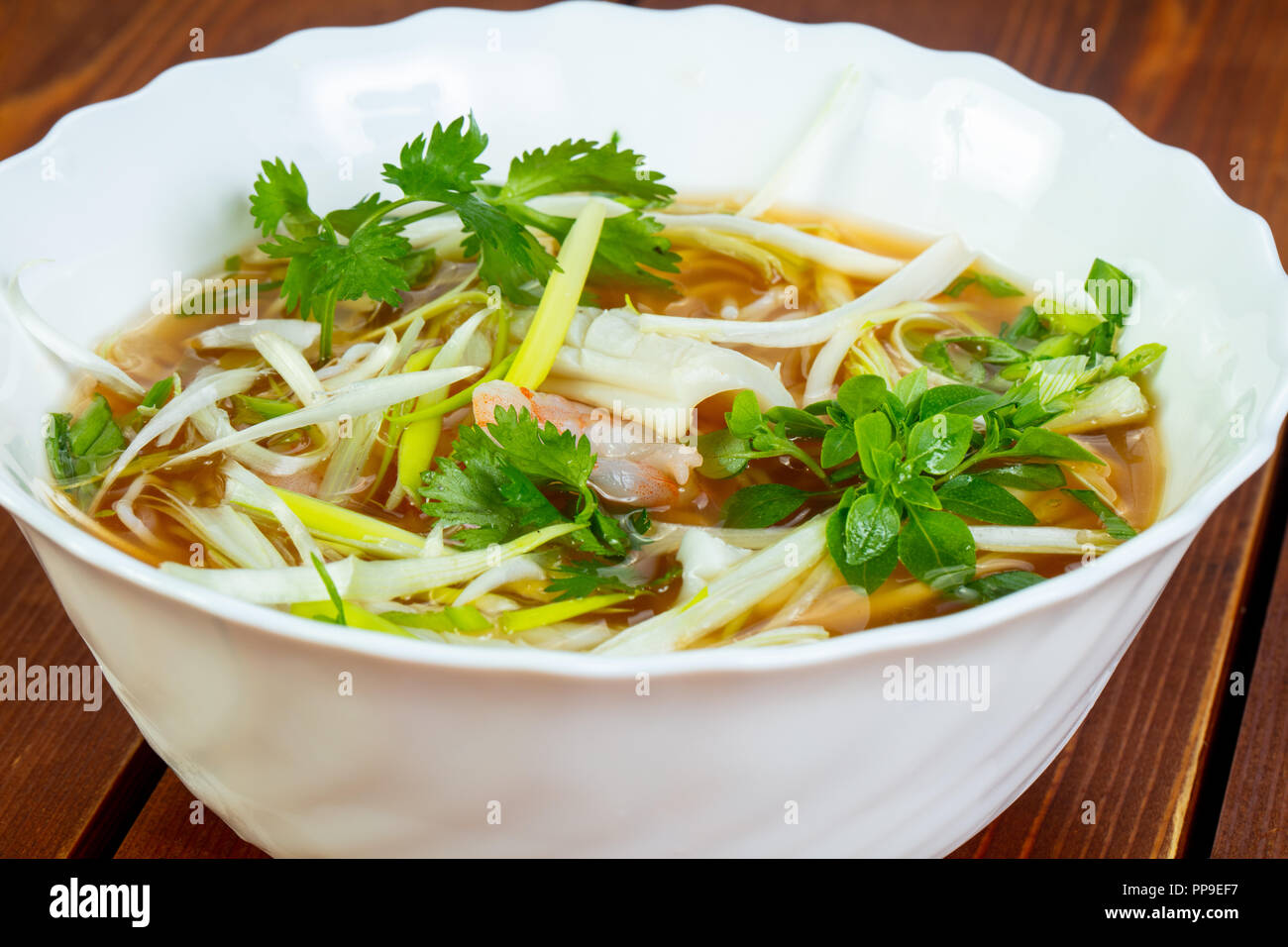 Cold Vietnam chicken soup Bun Ga Stock Photo - Alamy