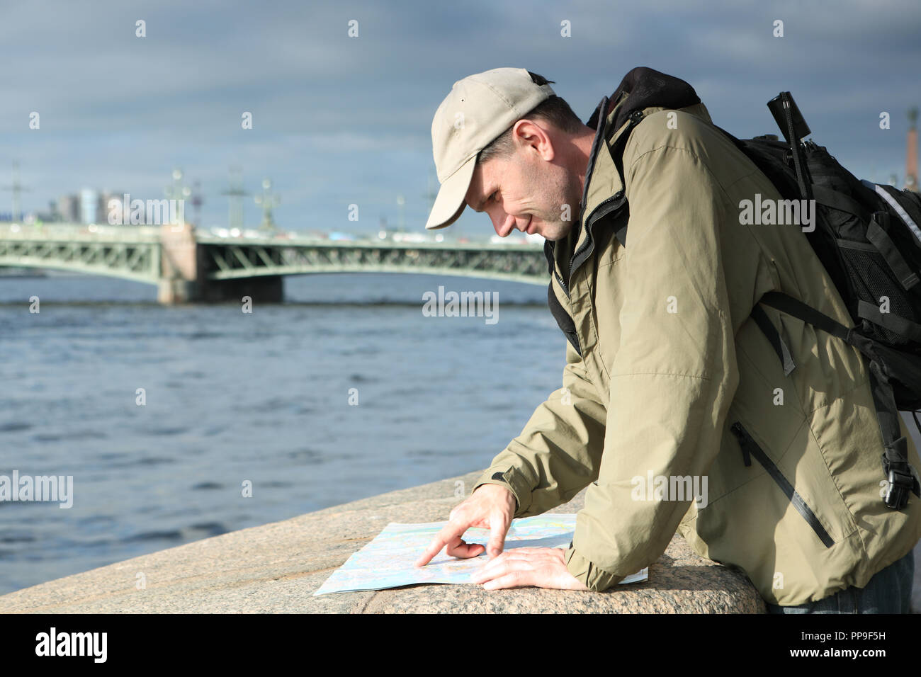 Neva river map hi-res stock photography and images - Alamy