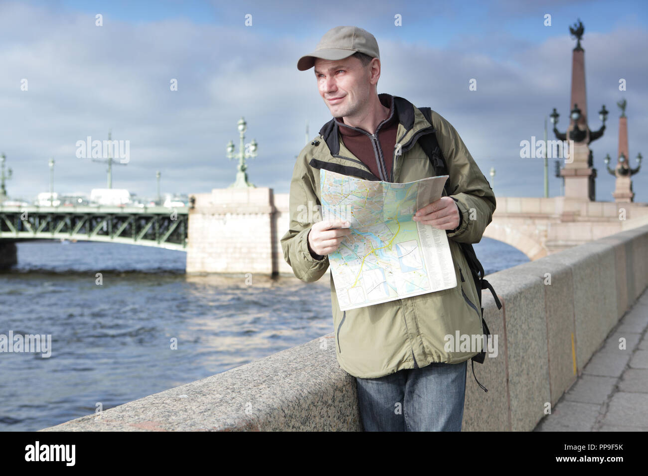 Neva river map hi-res stock photography and images - Alamy