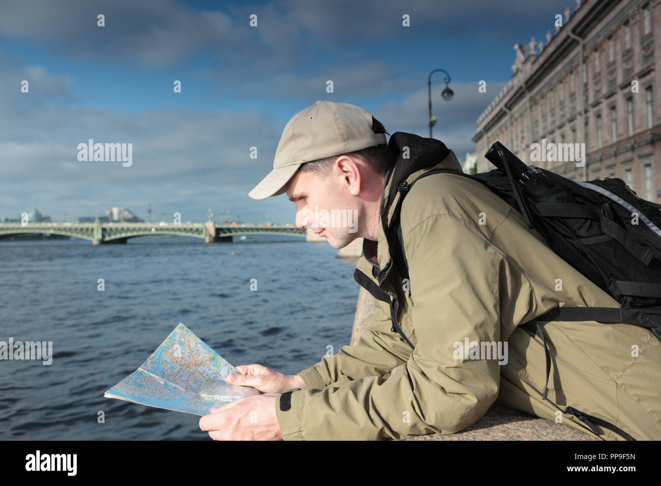 Neva river map hi-res stock photography and images - Alamy