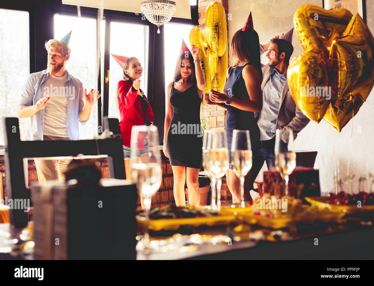 Buffet Dinner Dining Food Celebration Party Concept Stock Photo - Alamy