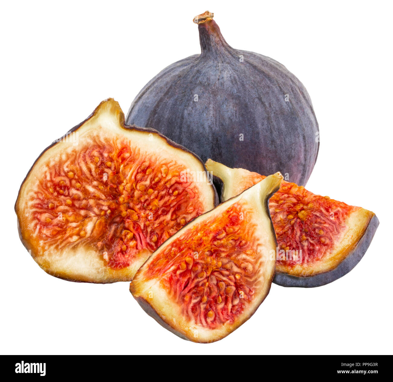 Fresh figs isolated on white background with clipping path Stock Photo ...