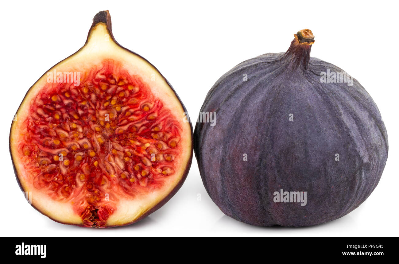 Fresh figs isolated on white background with clipping path Stock Photo ...