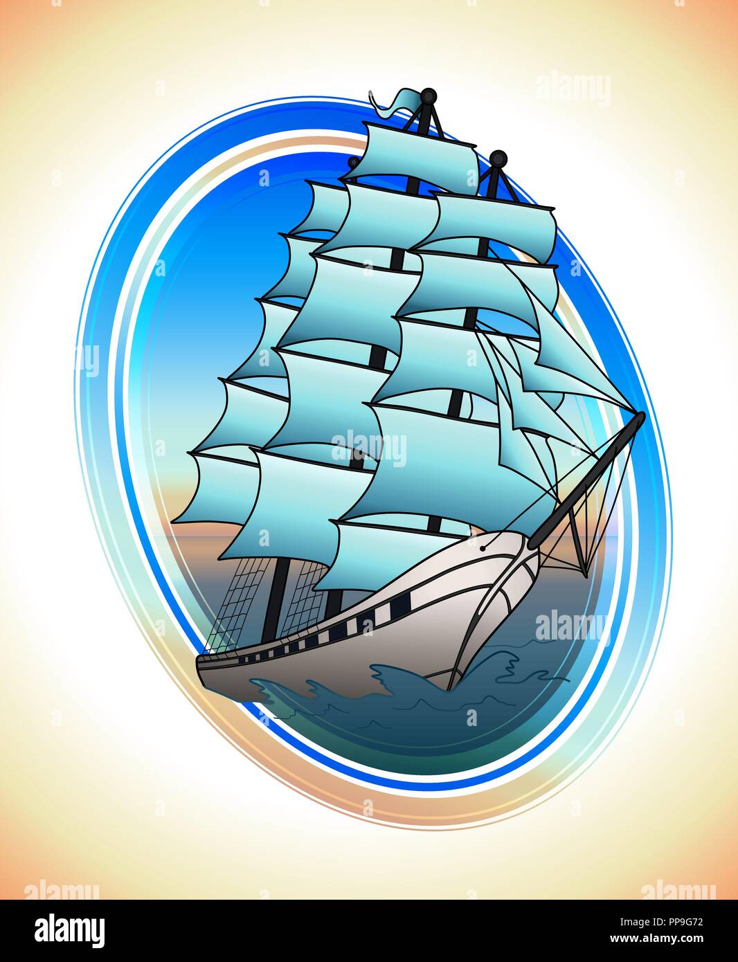 Blue sea water calm Stock Vector Images - Alamy