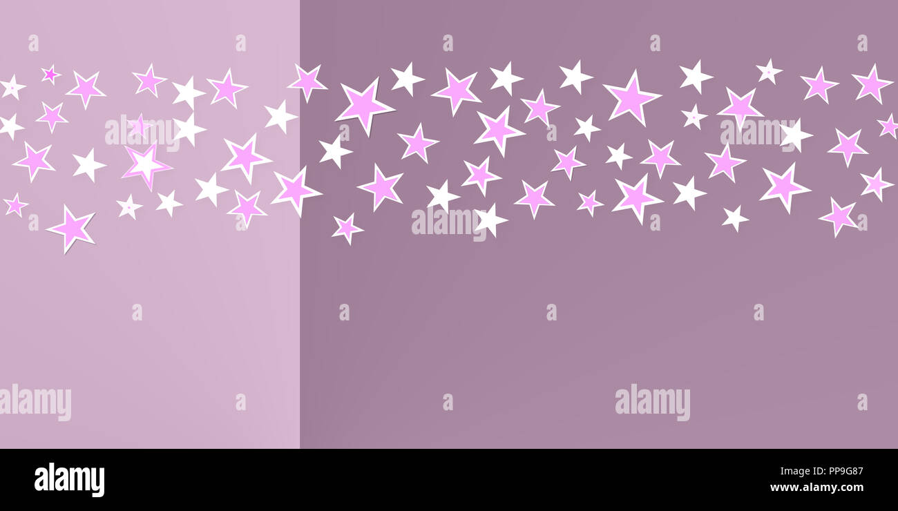 pink starfield on a colored surface - geometric shapes backdrops Stock ...