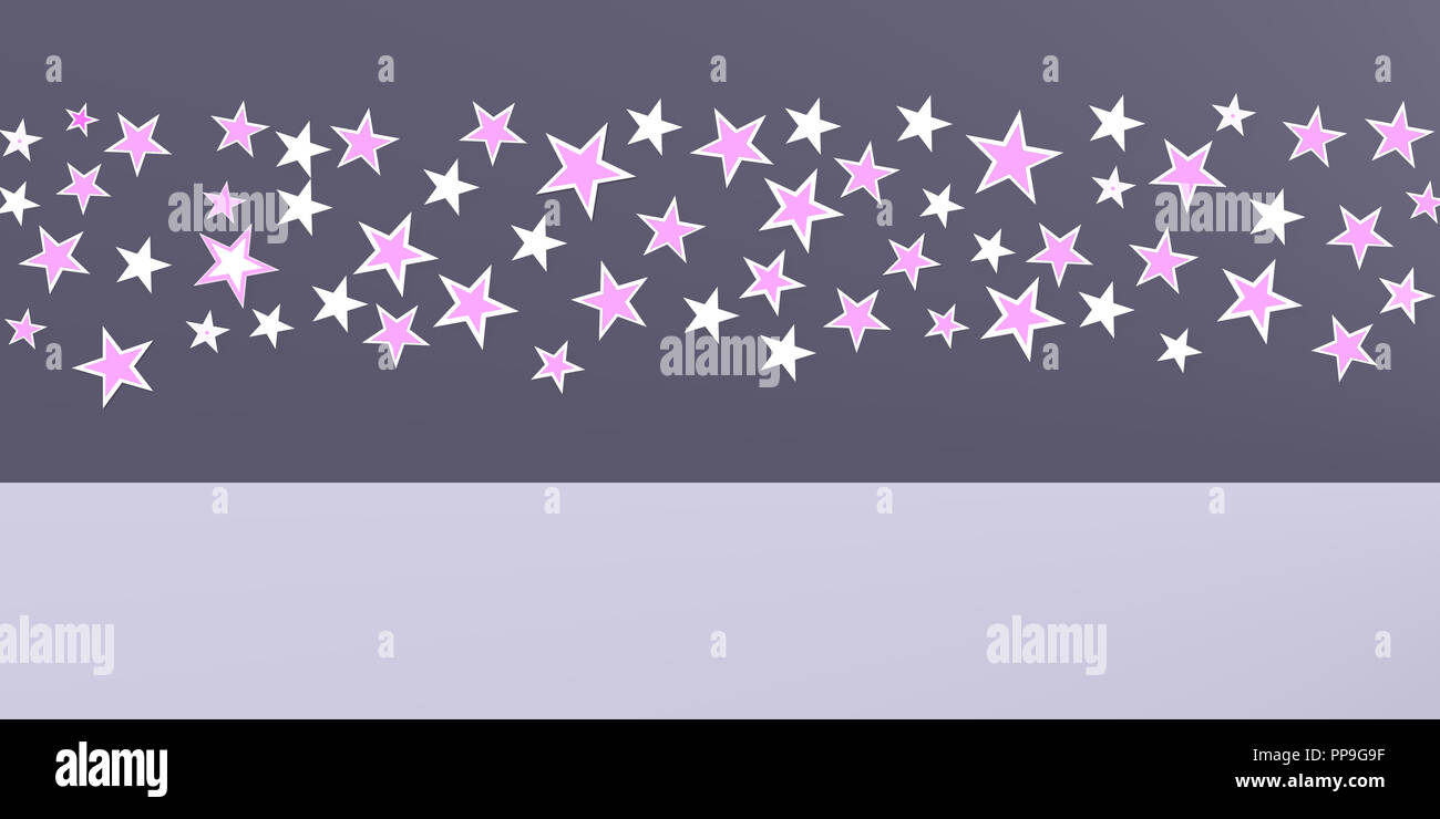 pink starfield on a colored surface - geometric shapes backdrops Stock ...