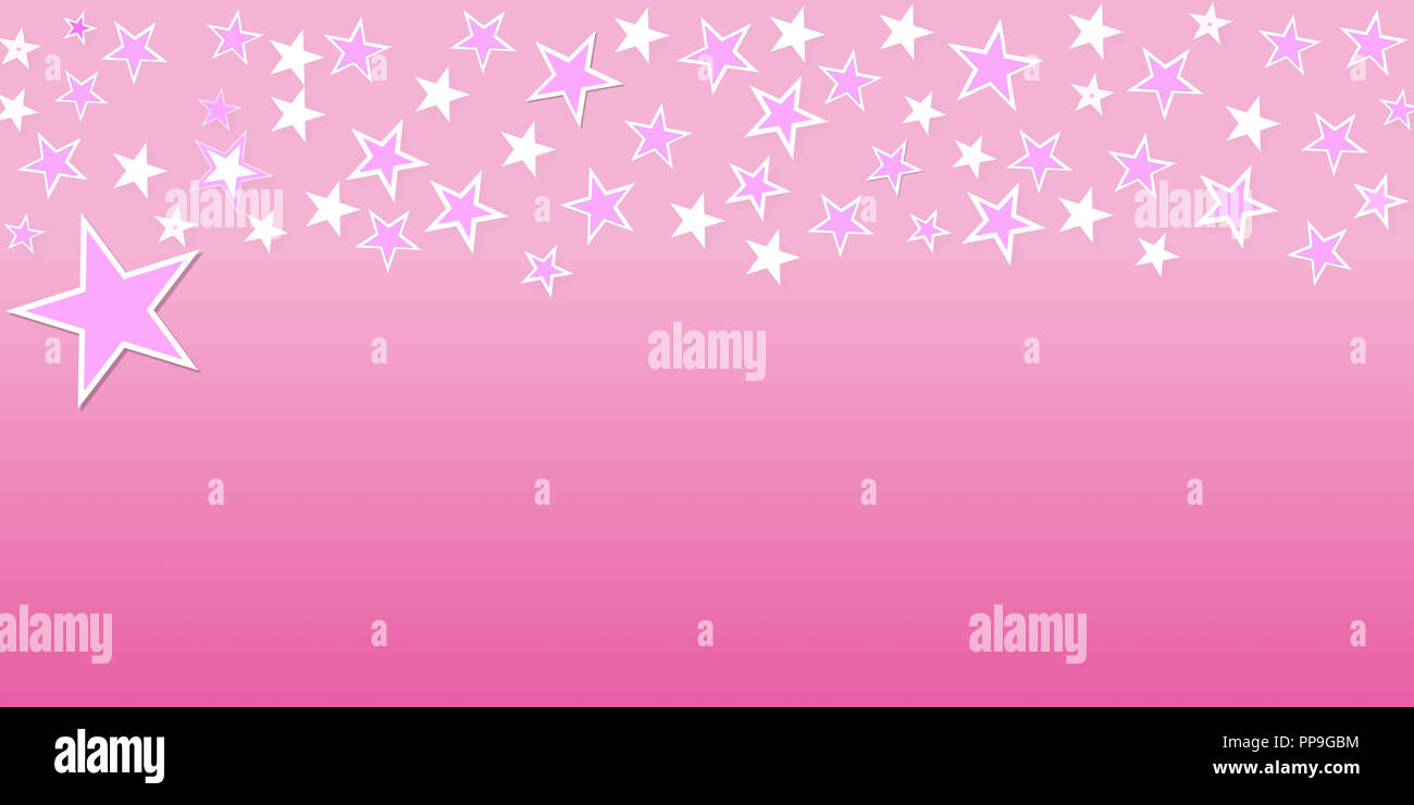 pink starfield on a colored surface - geometric shapes backdrops Stock ...
