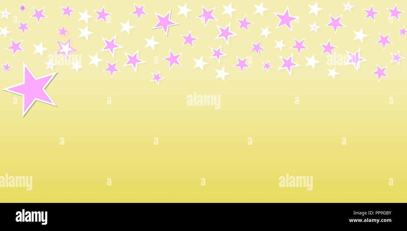 pink starfield on a colored surface - geometric shapes backdrops Stock ...