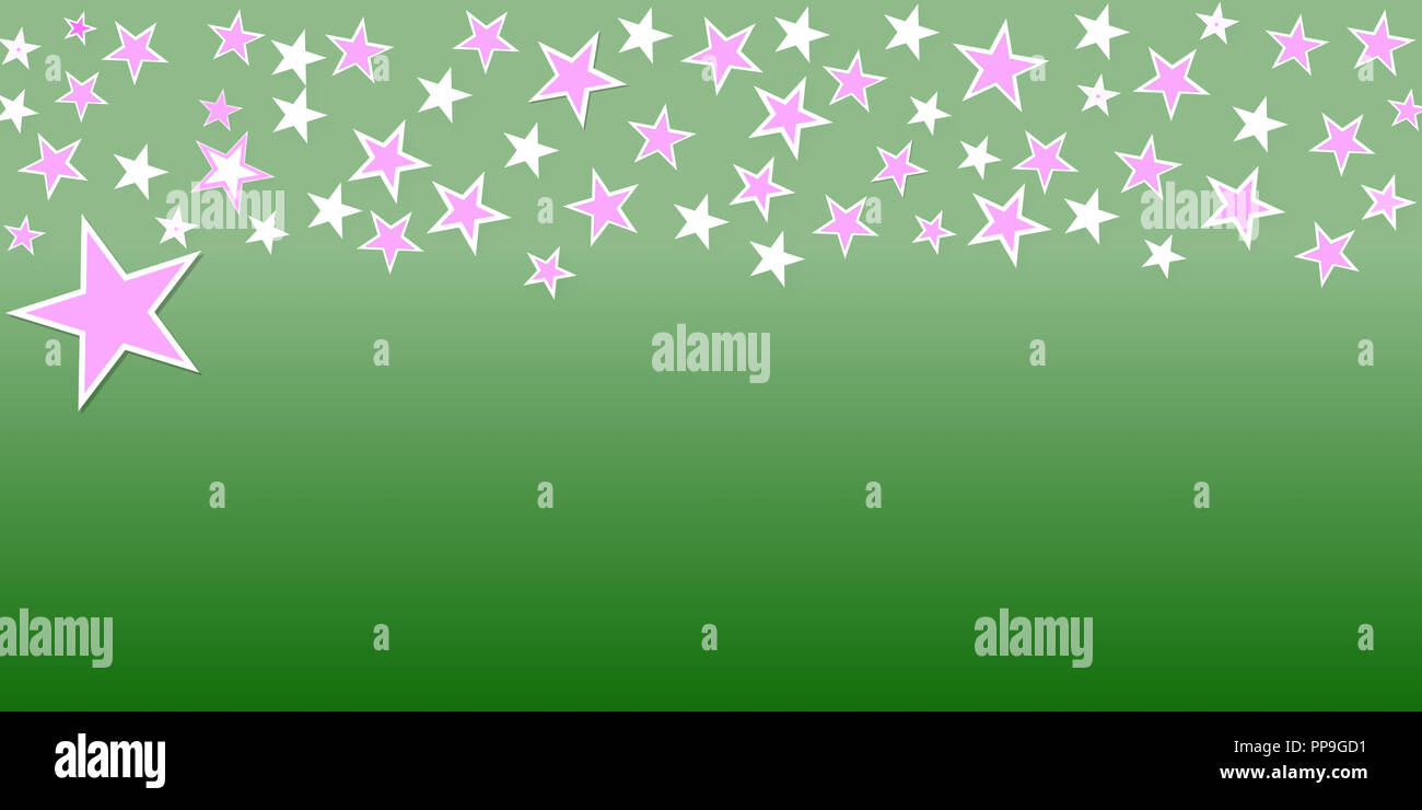 pink starfield on a colored surface - geometric shapes backdrops Stock ...