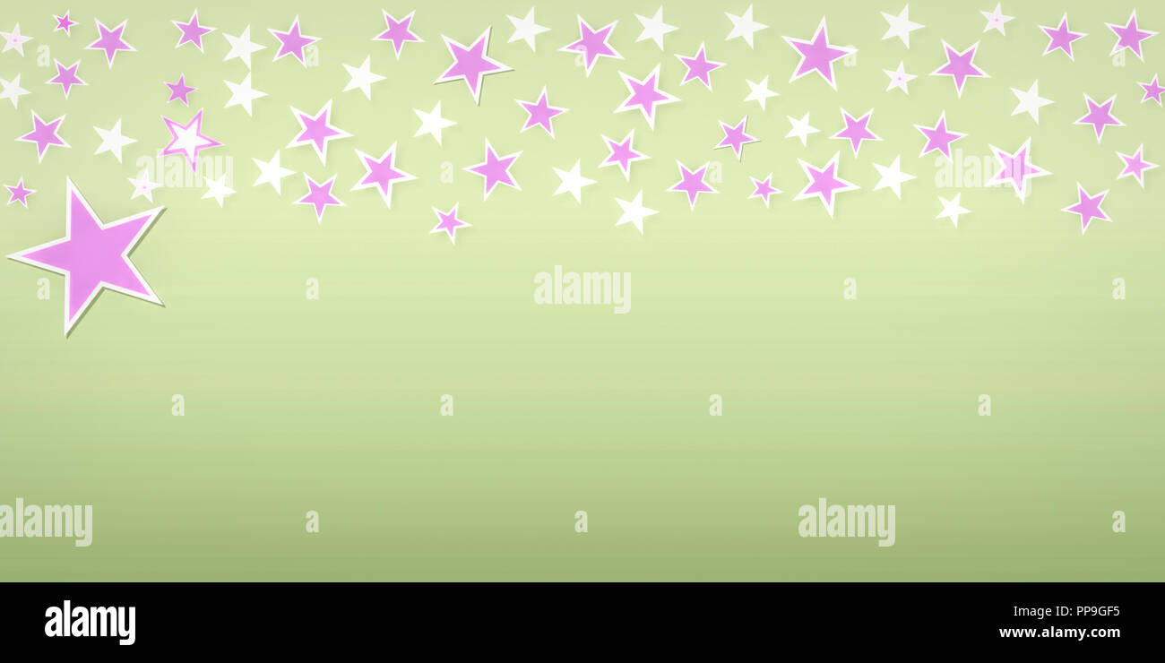 pink starfield on a colored surface - geometric shapes backdrops Stock ...