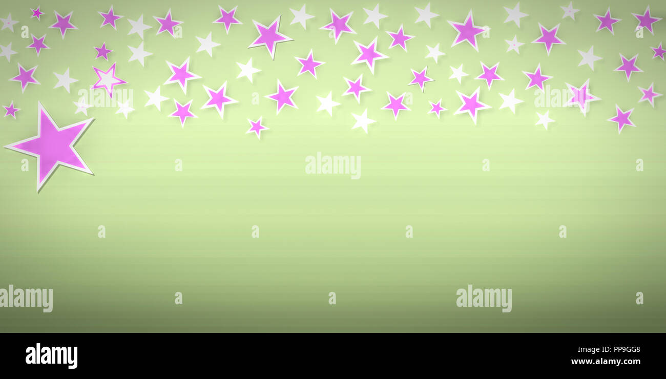 pink starfield on a colored surface - geometric shapes backdrops Stock ...