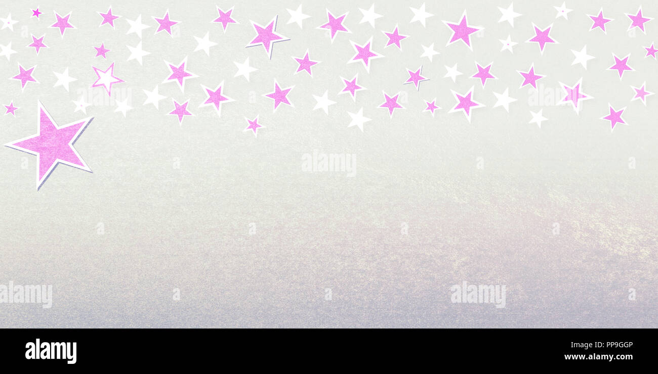 pink starfield on a colored surface - geometric shapes backdrops Stock ...
