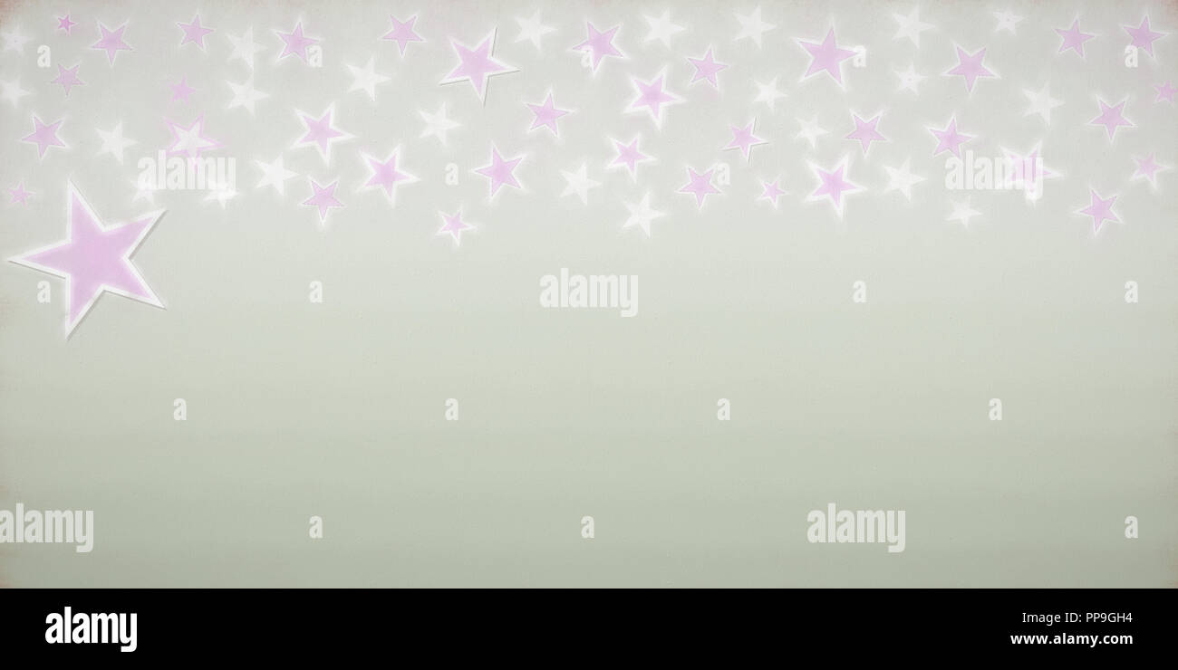 pink starfield on a colored surface - geometric shapes backdrops Stock ...