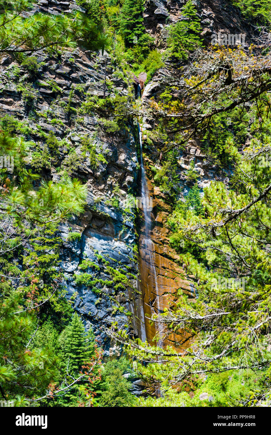 Nature view with waterfall in Annapurna Conservation Area, a hotspot ...