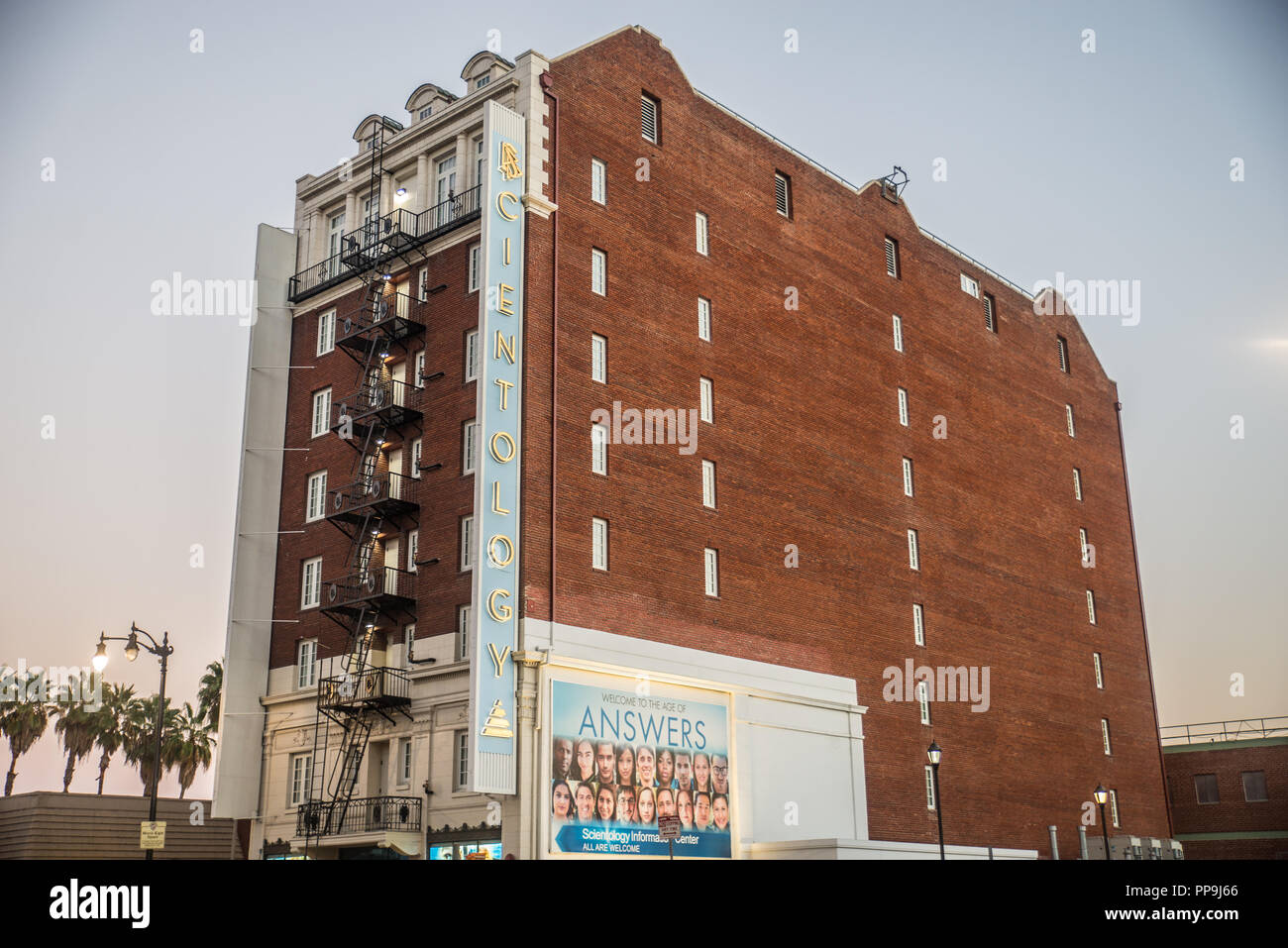 HOLLYWOOD, CA - OCTOBER 12, 2016: The Scientology Testing Center ...