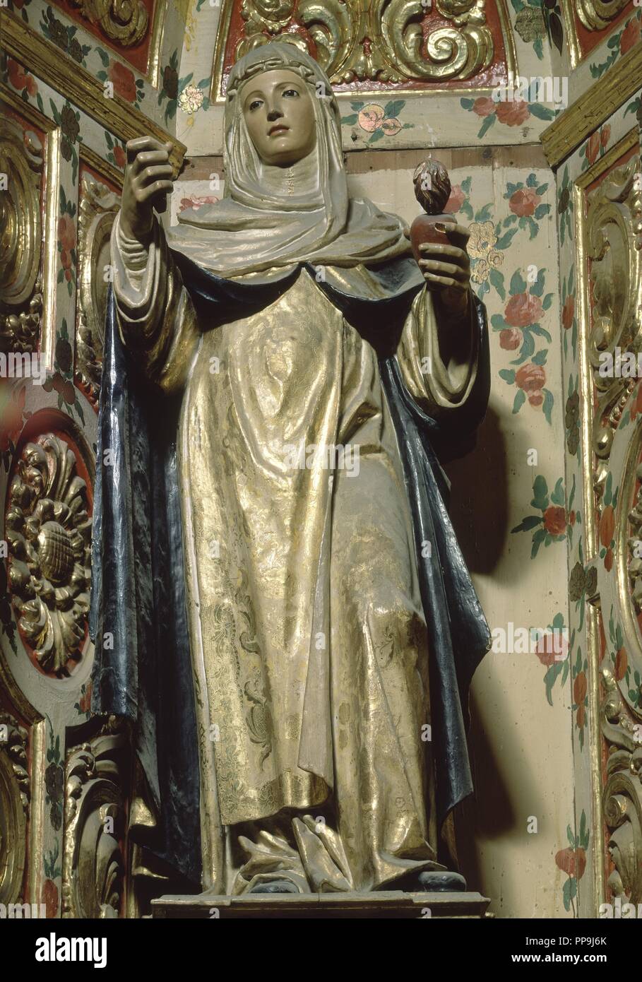 SANTA CATALINA-ESCULTURA S XVI-RENACIMIENTO. Location: IGREJA DE SAO ...