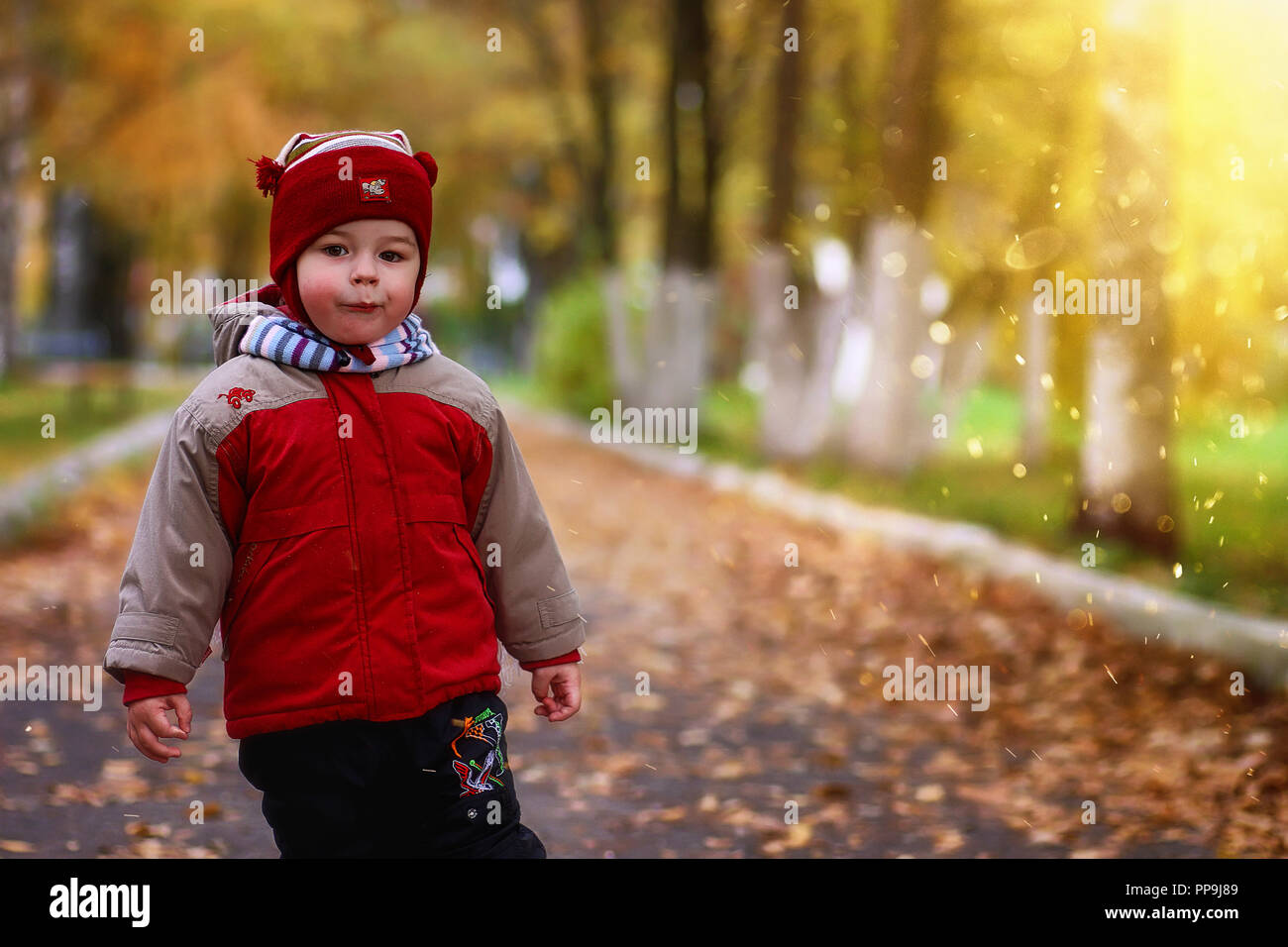children having fun on a walk Stock Photo - Alamy