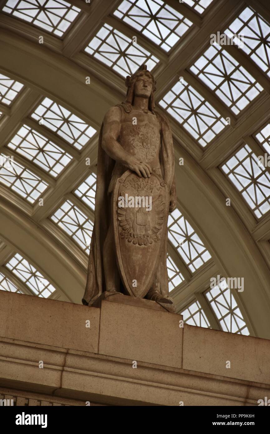 The iconic white-washed and golden encrusted atrium/central hall at ...